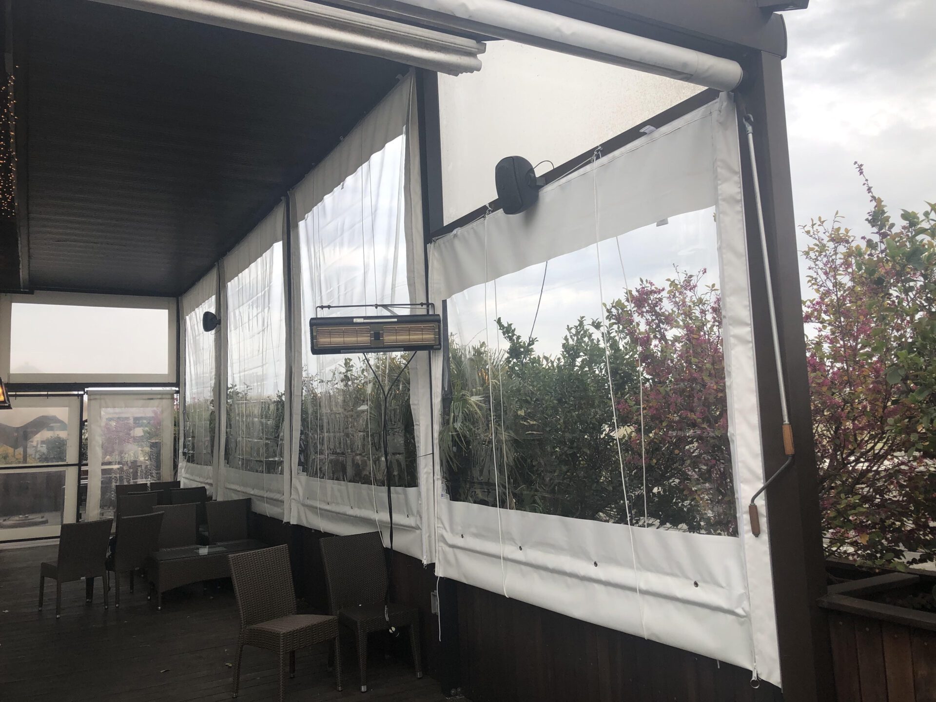 Wind Blocking Curtains - Plastic Wind Blocking Outdoor Panels